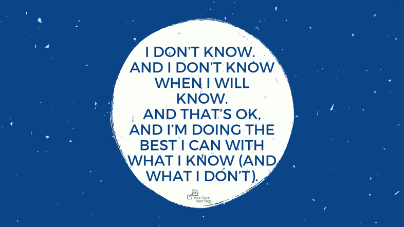I Don't Know Mantra Desktop Background download