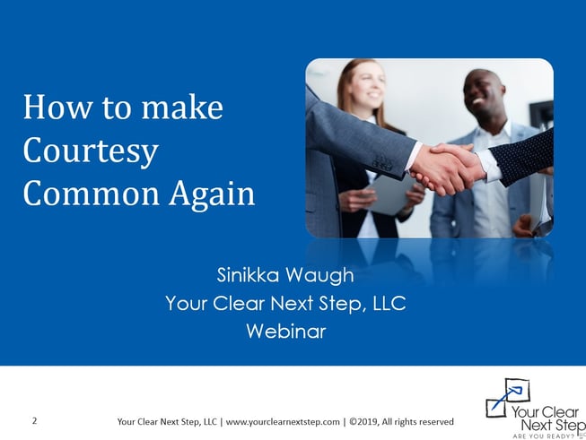How to Make Courtesy Common Again - Free Webinar